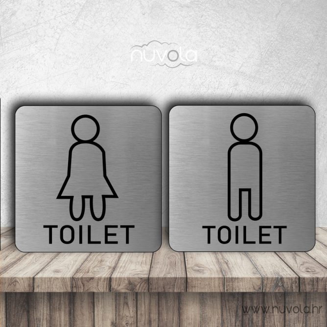 Tablica za WC model 1 (set) - Nuvola Studio