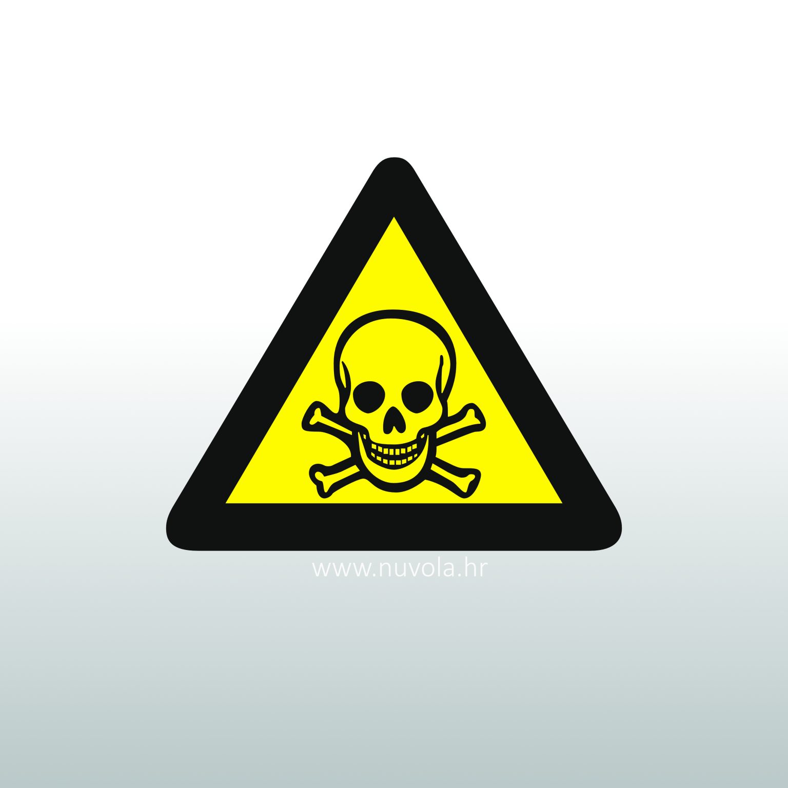 Naljepnica znak opasnost od trovanja